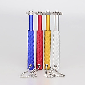 LZFAN Golf Club Groove Sharpener, 6 Sided Sharpening Tool, Golf Club Groove Sharpener with Ball Chain, Re-Grooving Cleaning Tool Accessories, Perfect Tool for All Irons