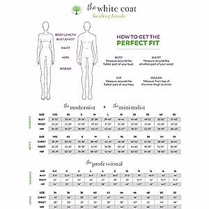 Healing Hands Womens Lab Coat 4 Pocket Full Sleeve Mid length 5064 Felicity The White Coat Minimalist Collection White XL