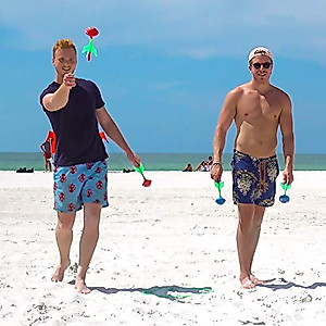 Funsparks Lawn Darts Game Set - Glow in The Dark Soft Tip Lawn Games Outdoor Games for Adults and Family - Yard Games and Outdoor Games for Kids Ages 8-12