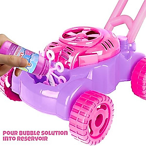 ArtCreativity Bubble Lawn Mower for Toddlers, Kids Bubble Blower Machine, Indoor Outdoor Push Gardening Toys for Kids Age 1 2 3 4 5, Birthday Gifts Party Summer Backyard Toys for Preschool Baby Girls