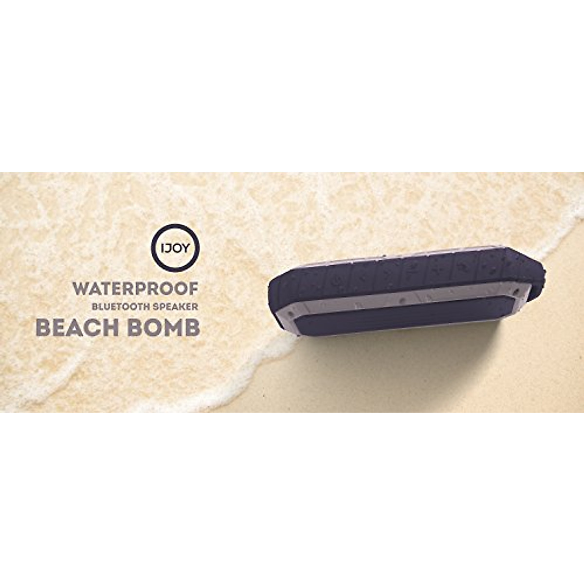 iJoy Beach Bomb IP66 Waterproof Shockproof Portable Bluetooth Speaker - Indigo (IND)