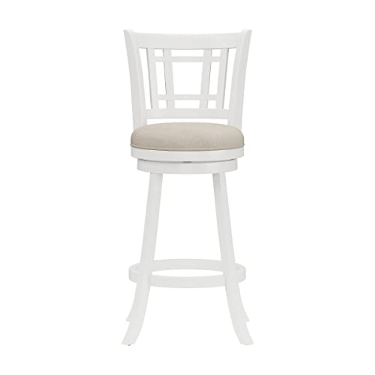 Hillsdale Fairfox Swivel Bar Stool, Barstool, White