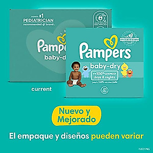 Pampers Baby Dry Diapers Size 3, 168 count - Disposable Diapers