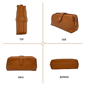 TopTTanBo Small Crossbody Bags for Women, Fashion Leather Shoulder Purses and Wallet Handbag (BROWN)