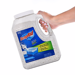 DampRid Fragrance Free Mega Absorber Refill Containers, 3 Count (7.5 lb. Each) Traps Moisture in Basements & Large Areas for Fresher, Cleaner Air, 22.5 lb, Blue, 22 Pounds