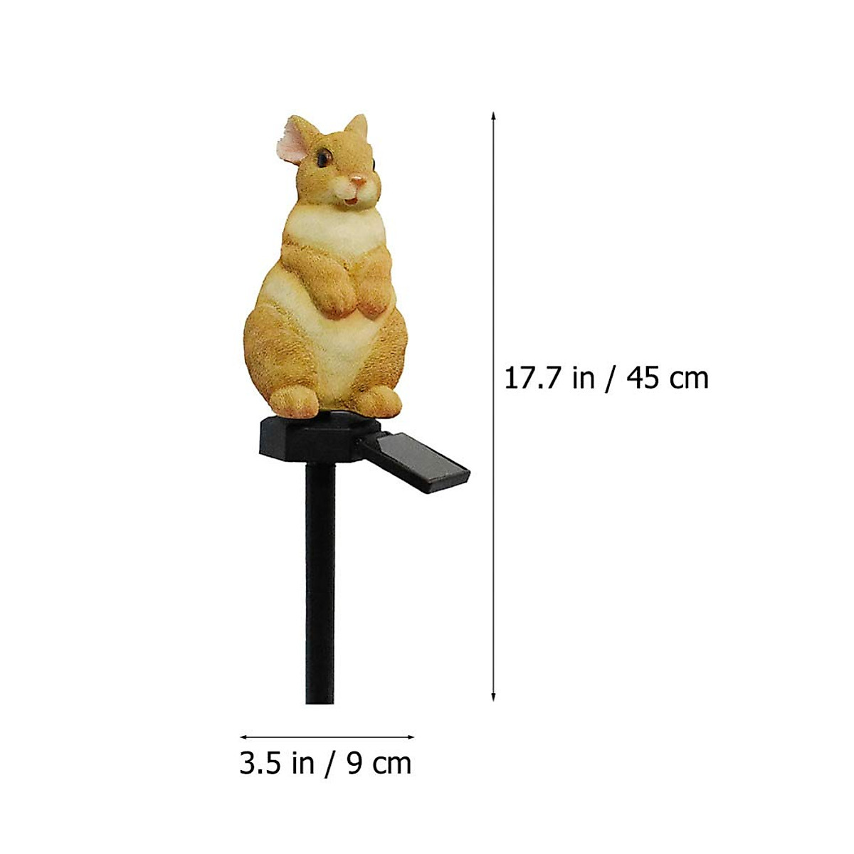 Mobestech Garden Solar Lights Outdoor Bunny Rabbit Garden Stake Yard Art Lawn Sign Outdoor Patio Home Decor for Thanksgiving Xmas Holiday Party