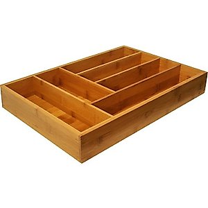 Island Bamboo Flatware Tray,17.5-by-12-Inches