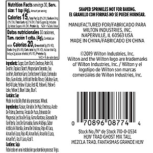 Food Items Sprinkles Mix PMPK, Ghost and Pumpkin