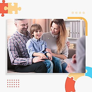 24 Pieces Autism Awareness Pin Autism Pin Lapel Pin Multi Color Autism Puzzle Piece Brooches Pins Autism Awareness Accessories for Clothing, Shirts and Jackets, 6 Styles (24 Pieces)