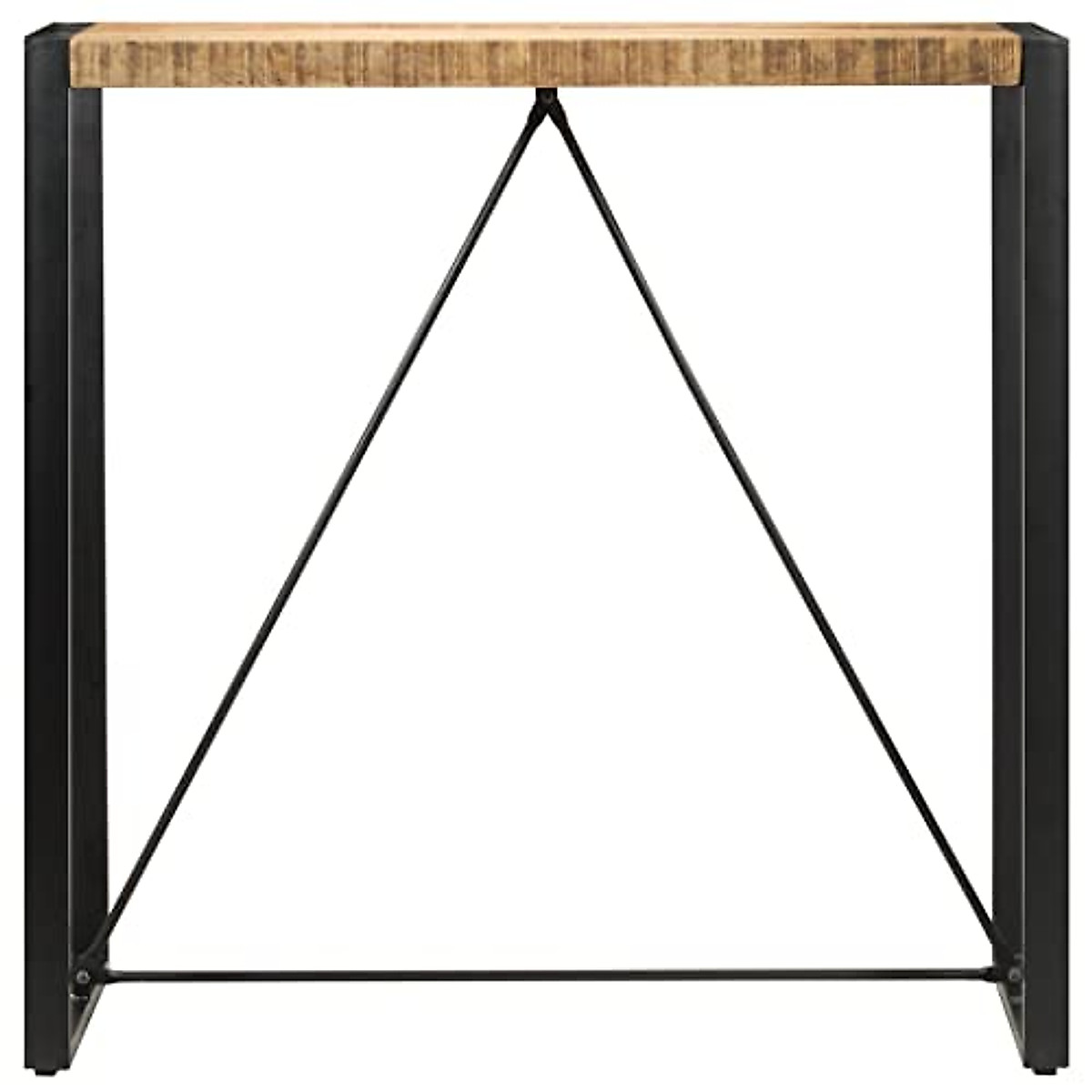 vidaXL Solid Mango Wood Bar Table Household Living Room Dining Room Kitchen Furniture Wooden Vintage Dining Bar Dinner Table Desk 43.3"