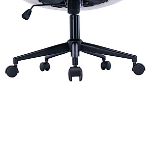 TURRIDU Faux Fur Accent Chair, Swivel Office Chair, Upholstered Living Room Chair with Arm and Back, Height Adjustable, Back Angle Adjust from 90° to 120°