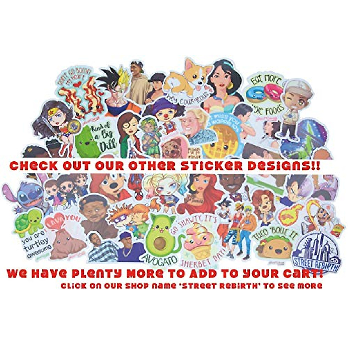 Broccoli Pun Sticker - Rock Out With Your Broc Out - 4 Inch WaterProof - Vinyl Stickers, Laptop Decal, Water Bottle Sticker, Car Decal, Funny Stickers, Small Gift, Sticker Pun, Fun Puns, Funny Puns