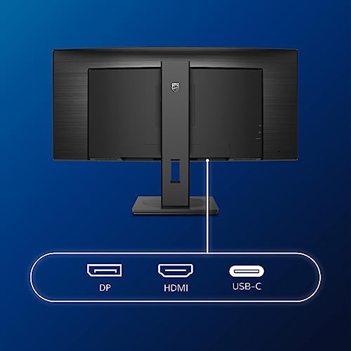 Philips Curved Monitor 346B1C 86 cm (34-inch) (HDMI, DisplayPort, USB-C, USB Hub, 3440 x 1440, 100 Hz, FreeSync, 5ms Response Time) Black