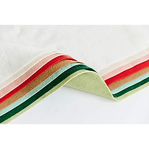 Kimberbell Embroidery Felt Sheets, 3PC Bundle - Cherry Red, Pistachio & Antique White, Ea. Sheet 12 in x18 in, Thickness 1.4 mm, Kimberbellishments, Premium Polyester, Iron-Friendly & Machine Washable