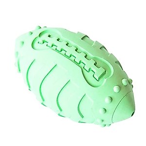 Pet Teething Toy, Odorless Rubber Squeaky Dog Toy Ball, Durable Soft Dog Chew Ball with Whistle, Small Medium Puppy Chew Ball for Playing Training Interacting Teeth Cleaning