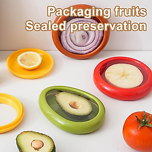 sthmil Silicone Fruit Storage Box,Fruit And Vegetable Anti-Oxidation Storage Box,Fruit and Vegetable Storage Containers with Silicone Lids for Fridge Keep Fresh（onion）