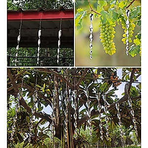 30 Pack Bird Repellent Reflectors Scare Rods