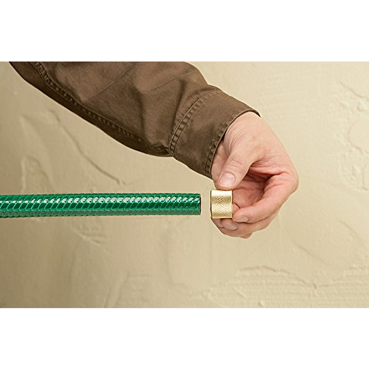 Orbit 56801N 5/8 Inch Repair Mender Hose Connector, Male, Brass