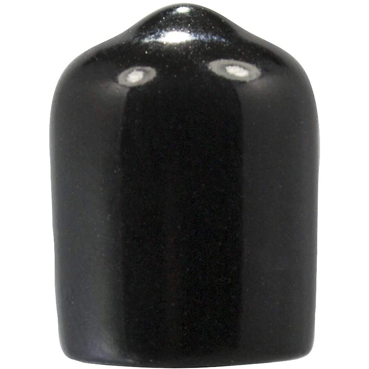 Made in USA Prescott Plastics 1/2" (12.7 mm) Round Vinyl End Cap, Black Rubber Cover for Metal Tubing, Fences, Glide Protection for Chairs and Furniture (10 Pack)