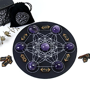 Tumbled Polished Natural Amethyst Stones, Crystals and Healing Stones Quartz Bulk for Wicca, Reiki, Healing Energy, Chakra Stones, Witchcraft Supplies(10Pcs)