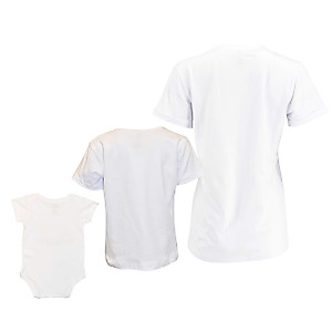 Unique Baby My Sunshine Matching Mommy and Me Outfits Mom Daughter Shirts Mothers Day Outfits Mama Mini Clothing Layette (12M, White)