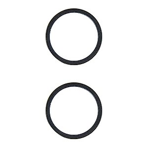 Camera Bezel Ring Set (Back, Set of 2) for Apple iPhone 12 & 12 Mini (Blue) (10 Pack) with Separator Card