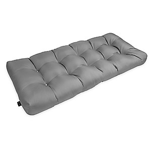 Classic Accessories Outdoor Bench Cushion, Moon Mist, 54" W x 18" D x 5" Thick, Outdoor Bench, Bench Cushions, Outdoor Cushions