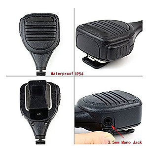 Lapel Shoulder Mic Heavy Speake Mic Compatible with Motorola Radio XTS1500 XTS2500 XTS3000 XTS3500 XTS5000 XTS5000r JT1000 HT1000 MTS2000 MTX9000 MTX960 GP9000 GP900 GP1200 Two Way Radio
