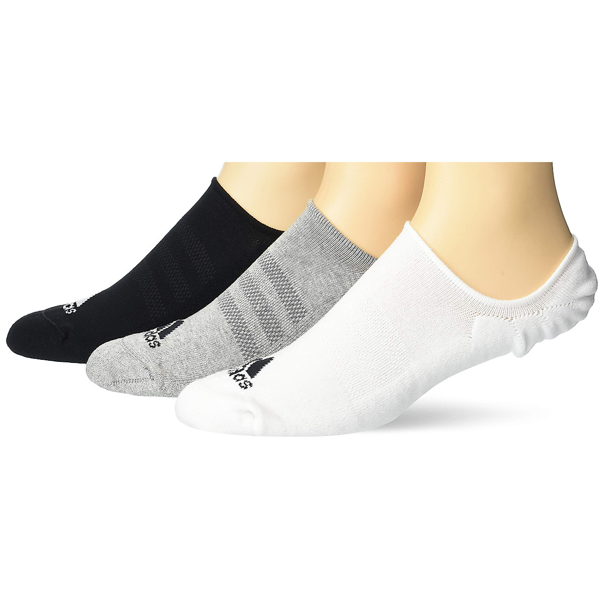 adidas Golf Men's 3-Pack Low Cut Sock, Grey, 7-8.5