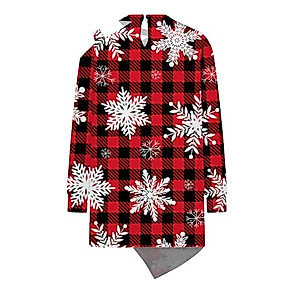 JJHAEVDY Christmas Oversized Off Shoulder Sweatshirts for Women Fashion Clothes Button Up Color Blocking Shirts Button Down Tshirts Family Christmas Shirts Outfit(2-Pink,XX-Large)