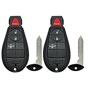 Lot of 2x New Replacement Keyless Entry Remote Key Fob Compatible with & Fit For RAM 2013-2019