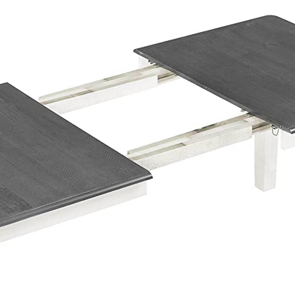 WOZNLA 7-Piece Wooden Extendable Dining Table Set - Retro Style Kitchen Table and 6 Upholstered Chairs - Expandable Design for Flexible Seating - Perfect for Dining Room Gatherings