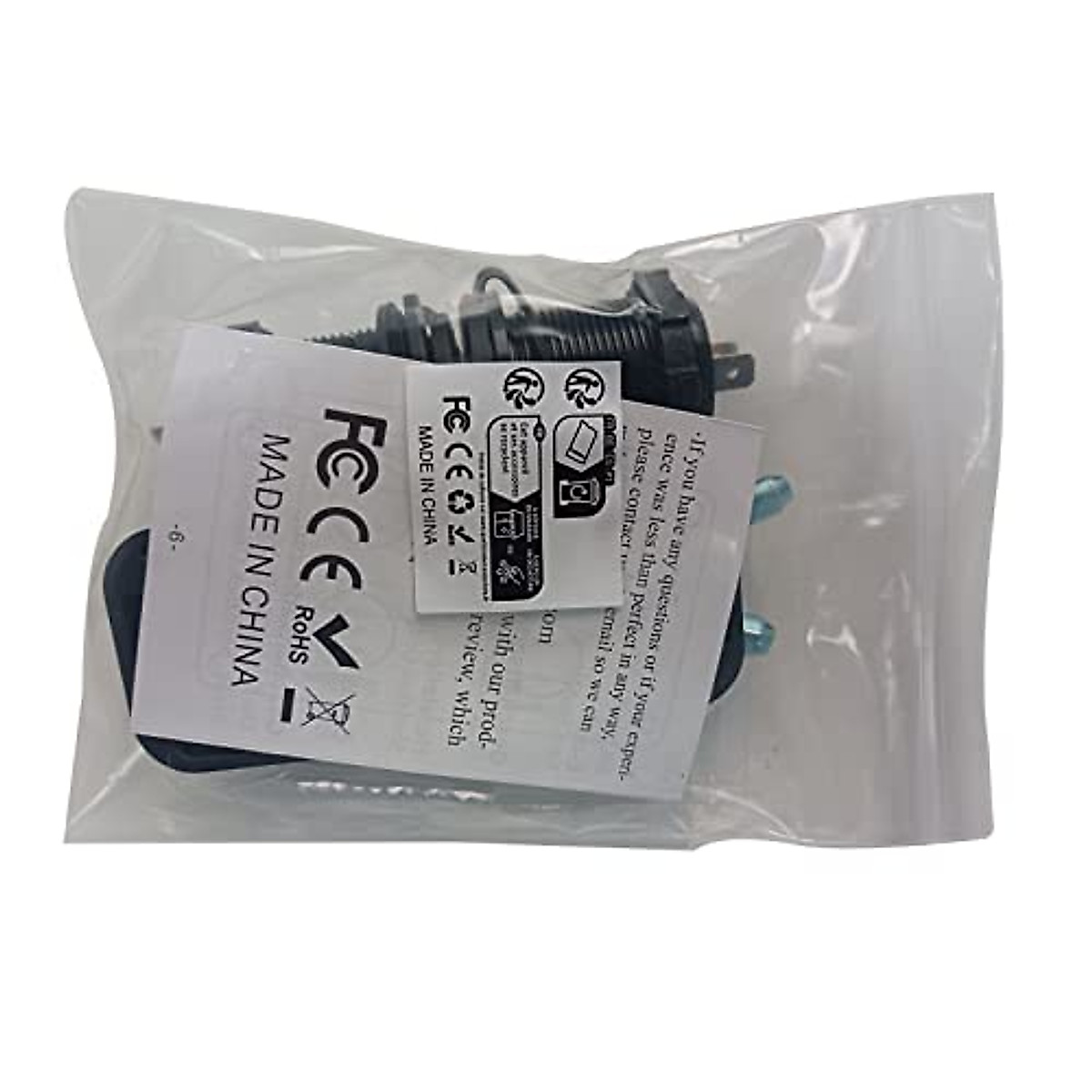 12V USB Outlet 2 Pack, Dual Quick Charge 3.0, Socket Waterproof Aluminum Charger with LED Voltmeter and Power Switch, Adapter for Marine Motorcycle Truck Golf Cart RV, Car etc.