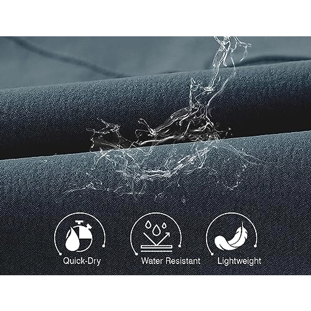 Rdruko Men's Lightweight Work Pants Waterproof Quick Dry Stertch Outdoor Hiking Cargo Pants (Cold Gray,US 36)