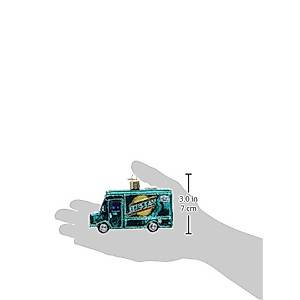 Old World Christmas Chef's Collection Glass Blown Ornaments for Christmas Tree Food Truck 2x4