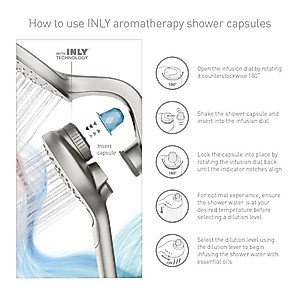 Moen IN208C2SRN Aromatherapy Combination Handshower and Rainshower with INLY Shower Capsules, Spot Resist Brushed Nickel