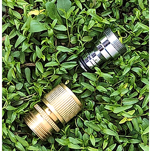 bathroom Sink Faucet snap adapter quick connect to garden hose, kitchen faucet aratored quick snap connector to 3/4 inch GHT female for washer, indoor sink quick-fit attachment