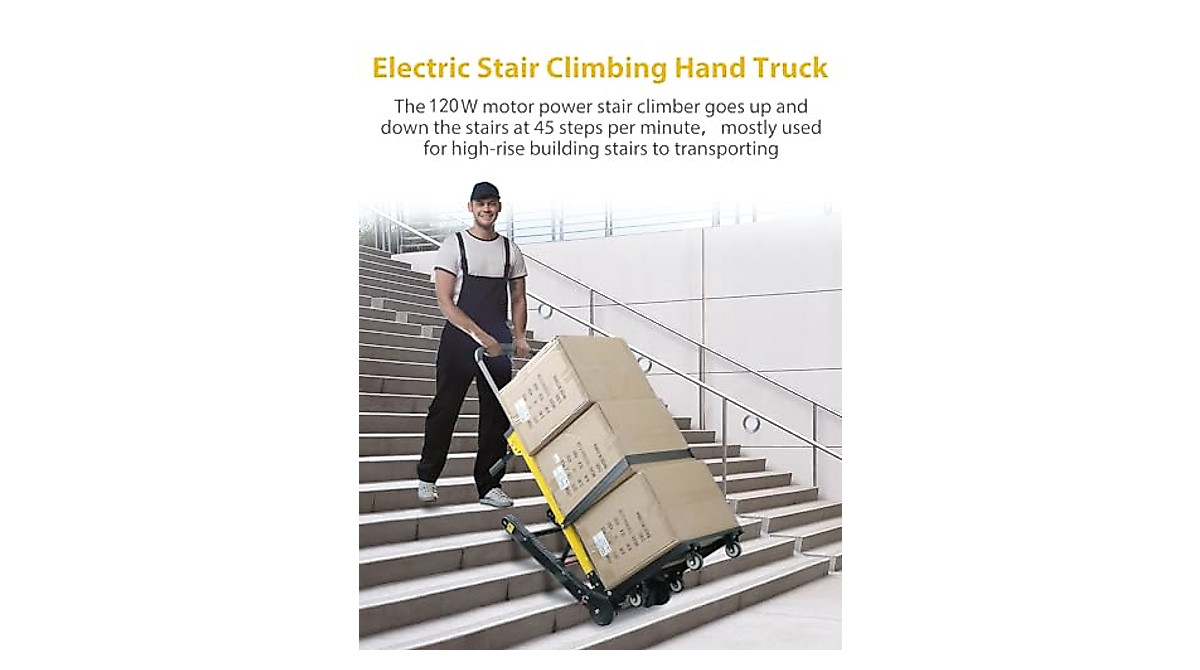 Electric Stair Climbing Dolly - 440lbs Capacity