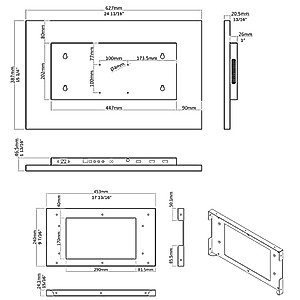 Soulaca Smart 27 inches Touchscreen Bathroom Magic Mirror TV for SPA Hotel Advertising Waterproof Television WiFi Bluetooth