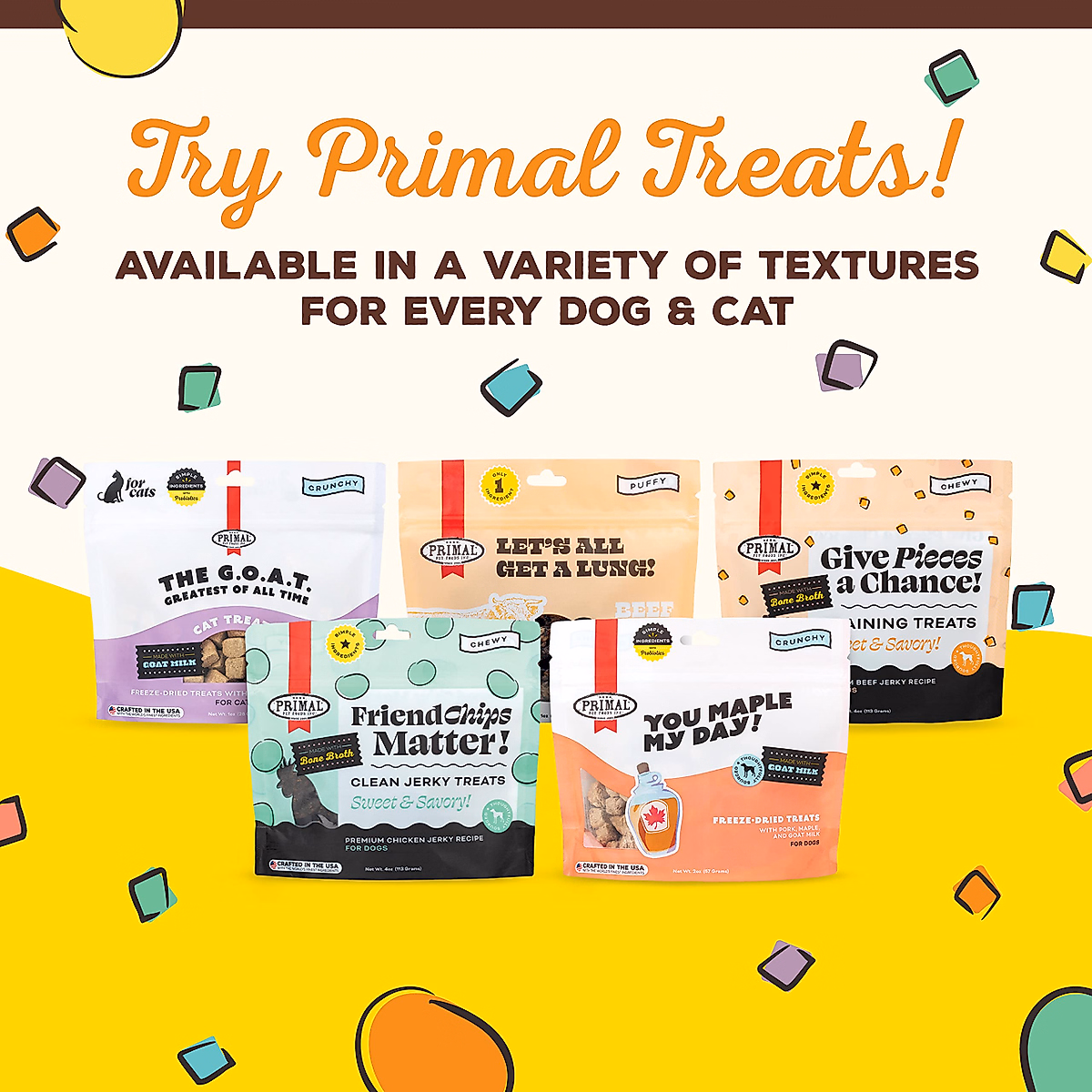 Primal Freeze Dried Raw Dog Food Nuggets, Venison, Complete & Balanced Meal, Also Use as Topper or Treat, Premium, Healthy, Grain Free, High Protein Raw Dog Food, 5.5 oz
