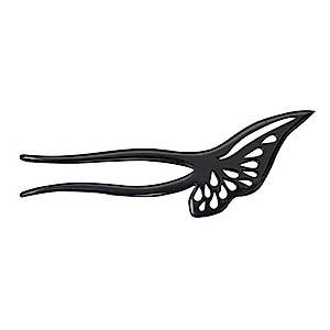 Marycrafts Butterfly Horn Hair Fork Hair Accessories For Women (Black)