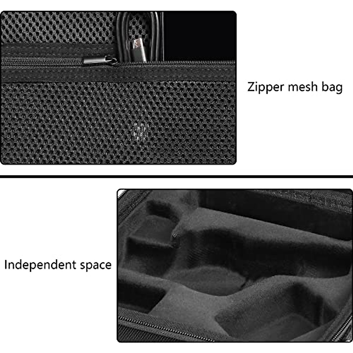 Khanka Hard Travel Case Compatible with DJI Osmo Mobile 6 Smartphone Gimbal Stabilizer, DJI OM Fill Light Phone Clamp, Case Only