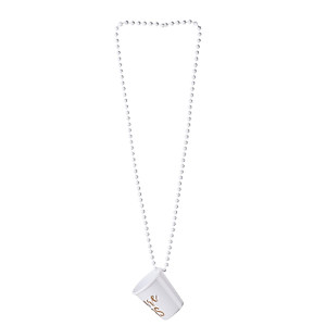 Juvale 6 Pack Pink Bachelorette Shot Glass Necklace, Cheers B*tches and Future Mrs Themed Party Favors (30 In)