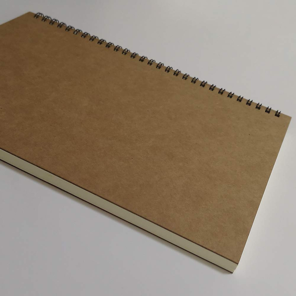 YUREE Spiral Notebook/Spiral Journal Lined, B5 Hard Kraft Cover Wire Bound Notebook Ruled, 70 Sheets (140 Pages), 10.5" x 7.3", Brown