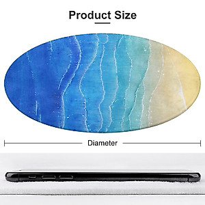 AMAPARK Custom Rug Design Your Add Photo Logo Text Personalized Area Carpet Door Mat Soft Washable Decorative for Home Bedroom Living Room Office, Black, Diameter 28 Inch