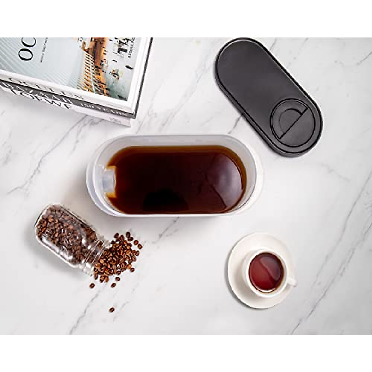 Baraiser Cold Brew Coffee Maker, 3/4 Gallon Iced Coffee Maker with Ultra-fine Mesh Steel Filter and Spigot Black