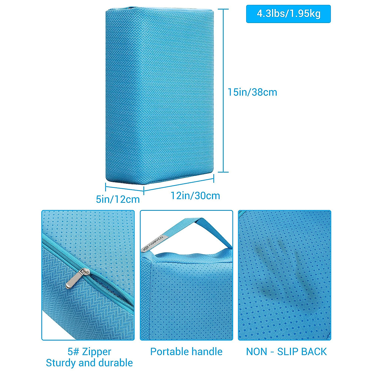 AOSYCO Hot Tub Booster Seat, Non-Slip Weighted Spa Pillow for Adult, Quick Dry Bathtub Cushion for Outdoor Indoor Bath, Bathroom Hottub Massage Accessories at Home, with Washable Mesh Cover