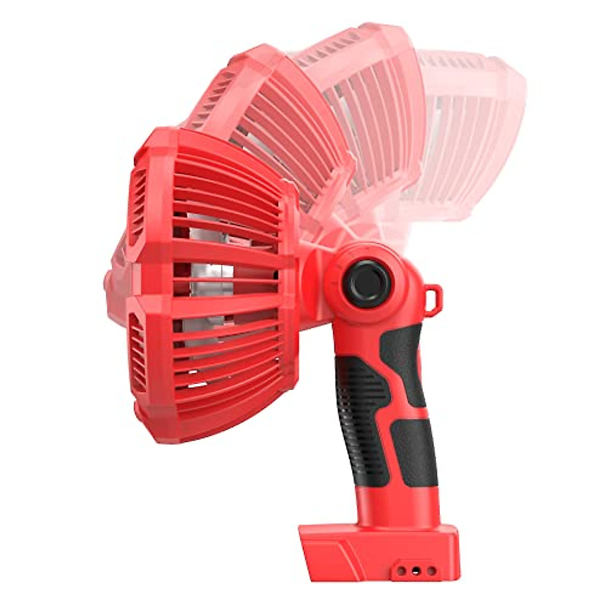 Hipoke Cordless Portable Fan Powered by Milwaukee M18 18V Lithium-ion Battery, Handheld Fan with 9W LED Light, USB Port, Rechargeable fan for Camping Tent Office Travel, Milwaukee Tools Summer Gift