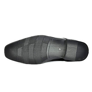 Bruno Marc Men's Gordon-03 Black Classic Modern Formal Oxfords Lace Up Leather Lined Snipe Toe Dress Shoes - 10 M US