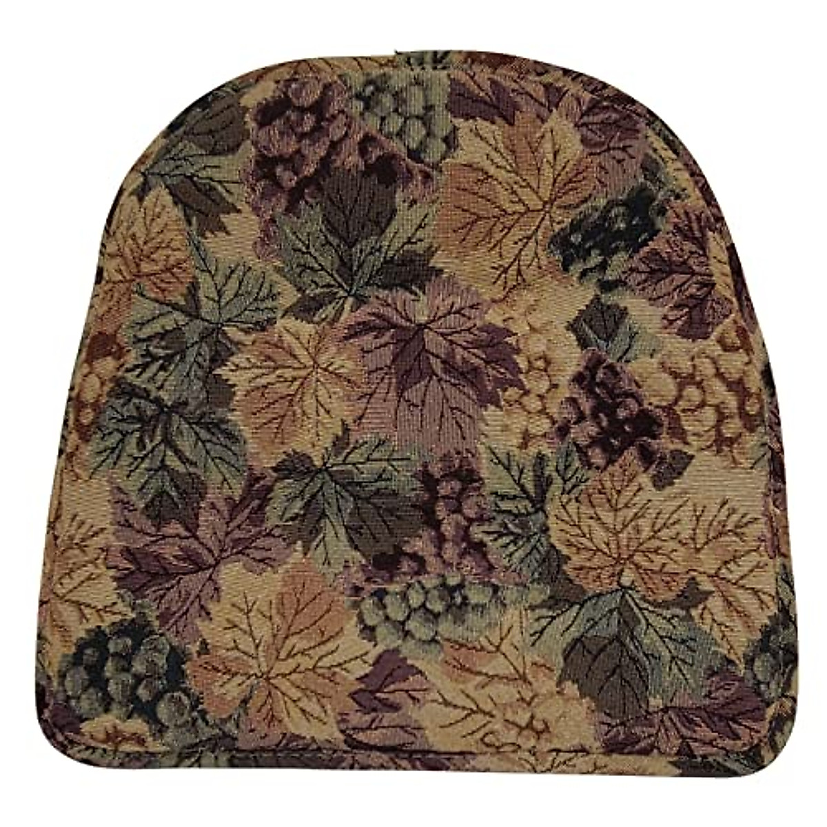 Klear Vu Polyester Cabernet Gripper Non-Slip Chair Cushions, 15" x 16", 4 Count (Pack of 1), Multicolor